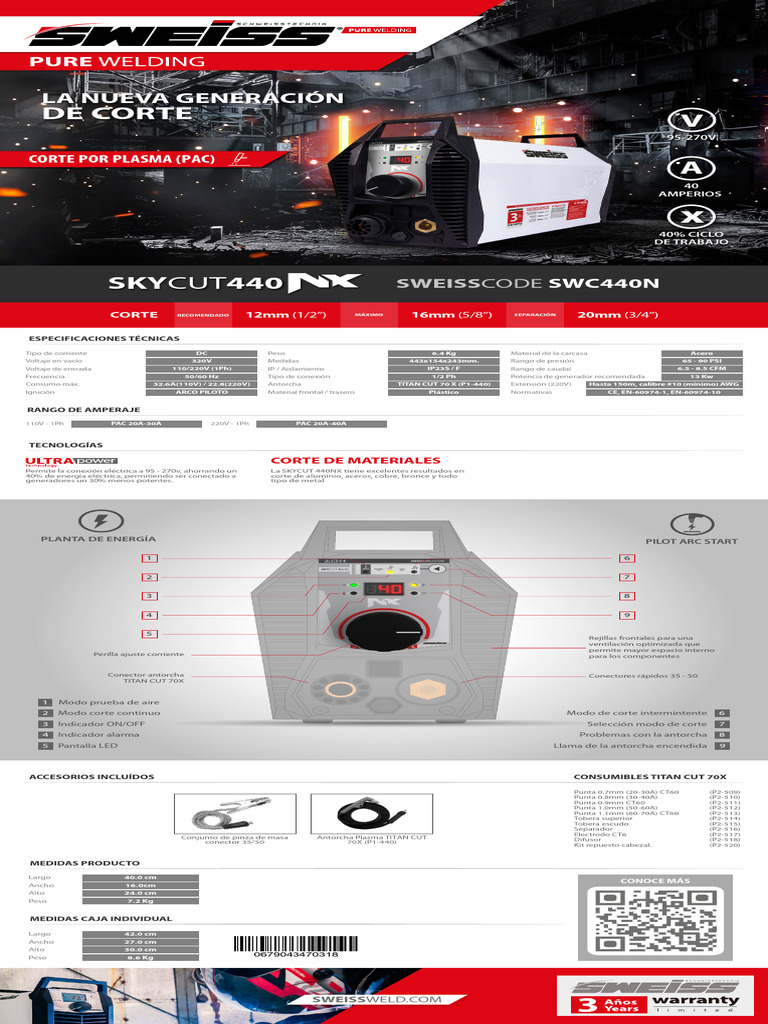 Ficha Técnica Comercial - SWC440N - Sweiss | PDF | Conector eléctrico ...