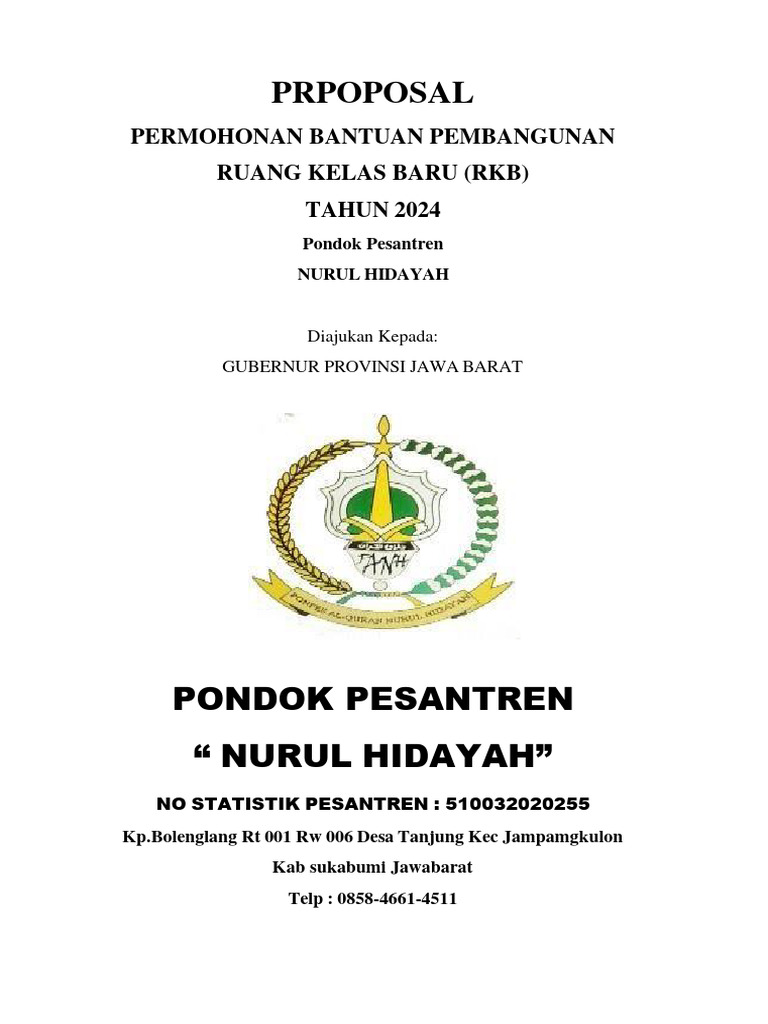 Prpoposal RKB NH 2024 Baru | PDF