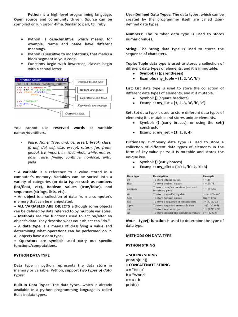 Computer Programming Reviewer Pdf Data Type String Computer Science 