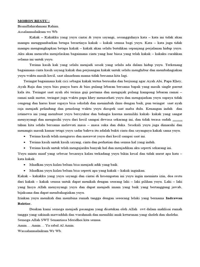 Konsep Memohon Doa Restu | PDF | Agama & Spiritualitas