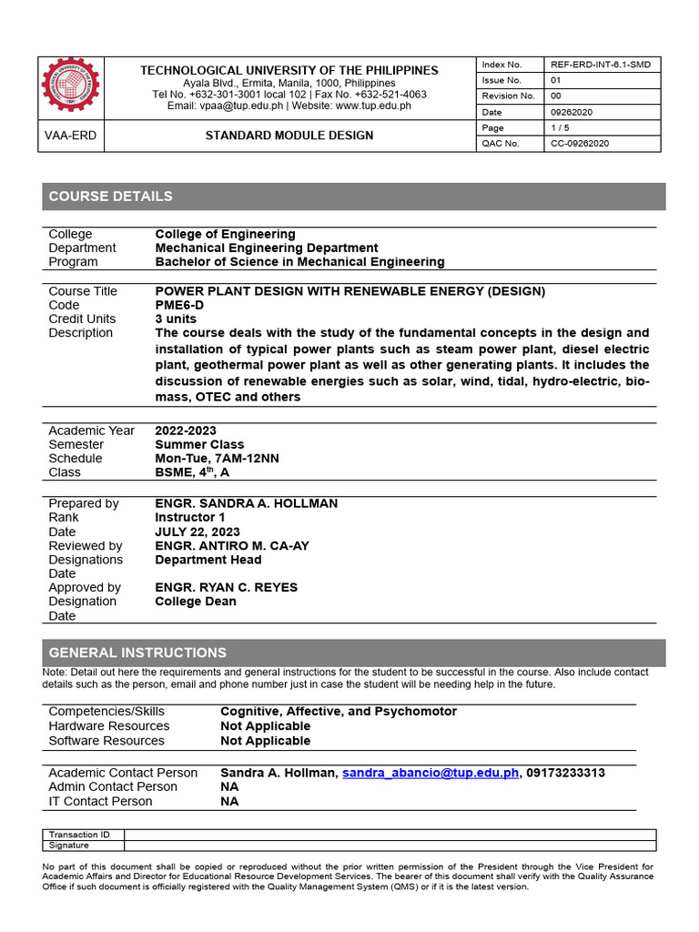 REF ERD 6.1 SMD Standard Module Design I01 R00 09262020 - Topic2 | PDF | Power Station | Multimedia