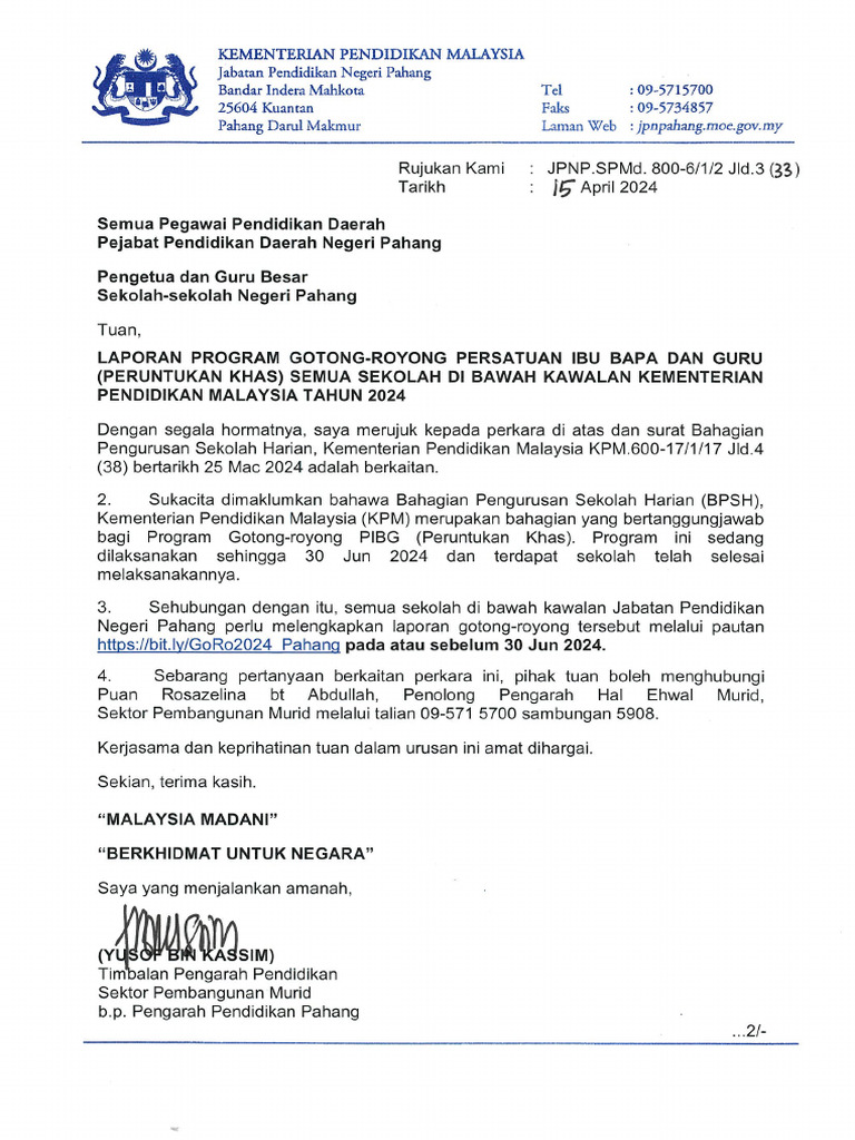 3K - Laporan Goro 2024 | PDF