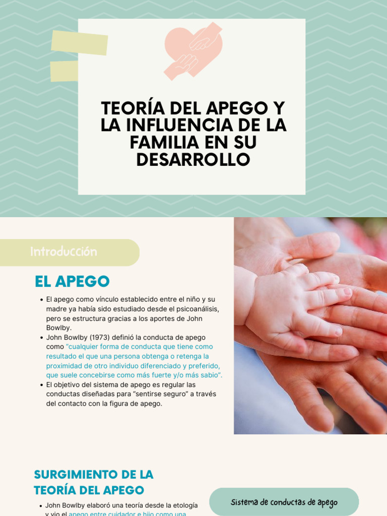Teoría del apego (1) | PDF | Teoría de apego | Comportamiento