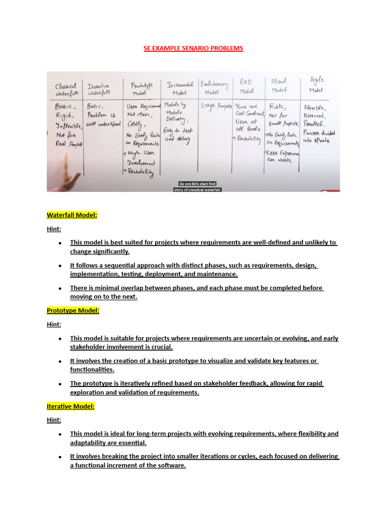 SE EXAMPLE SENARIO PROBLEMS - Pav | PDF | Agile Software Development ...