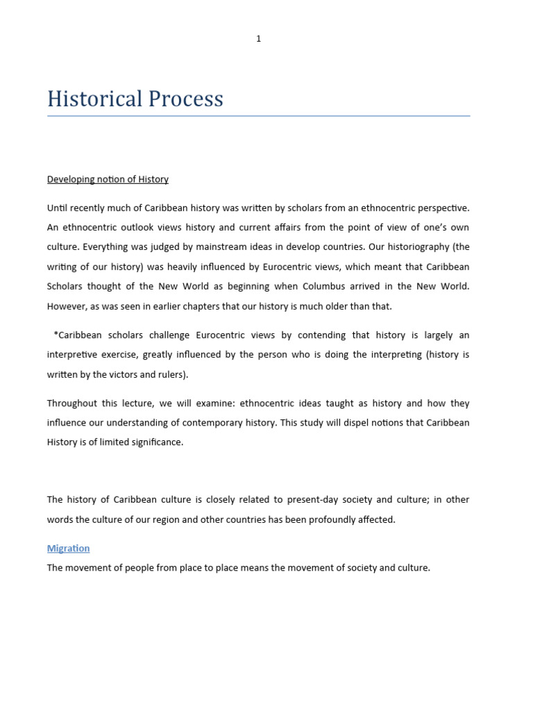 Lect. 2.1 Historical Process | PDF | Atlantic Slave Trade | Slavery