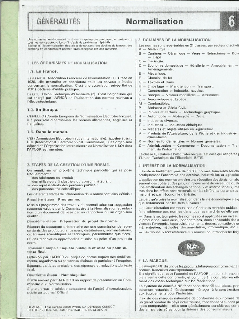 Normes NF | PDF