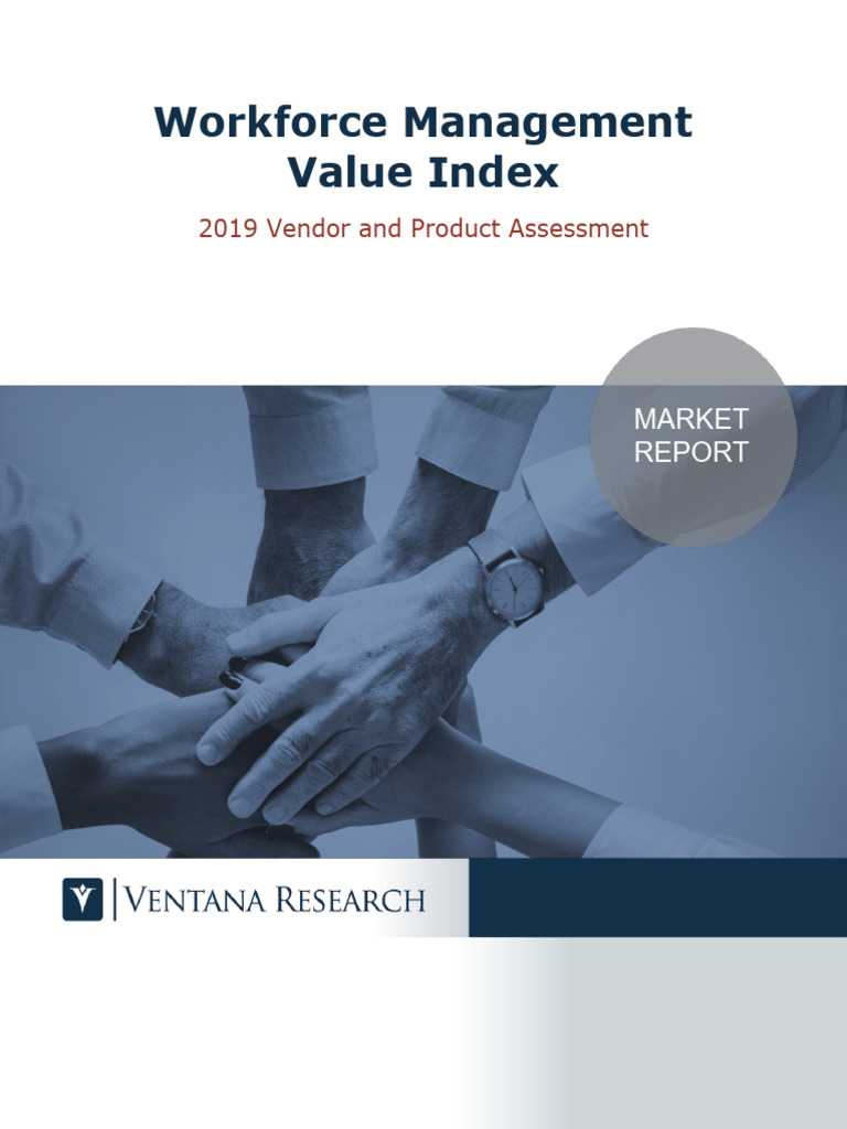 Ventana Research Value Index Workforce Management Market Report 2019 | PDF | Usability | Employment