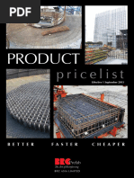 BRC Mesh Specifications and Standards | PDF | Welding | Construction