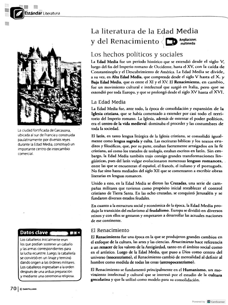 Undécimo. Edad Media y Renacimiento | PDF