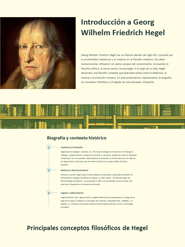 Filosofía de Hegel: Dialéctica y Legado | PDF | Georg Wilhelm Friedrich ...