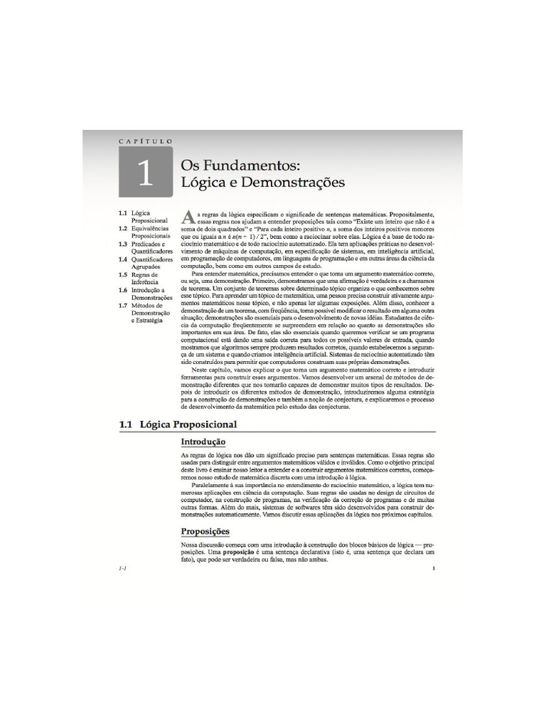 Cap1-Logica e Demonstraes | PDF