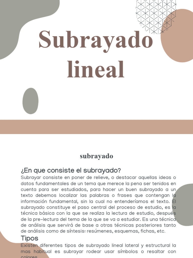 Subrayado Lineal | PDF | Cognición | Ciencia cognitiva