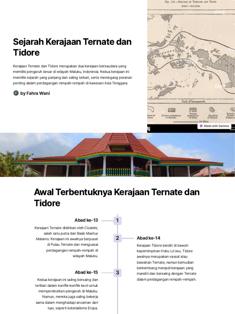Sejarah Kerajaan Ternate Dan Tidore | PDF