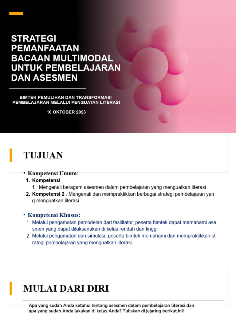 A6. Strategi Pemanfaatan Bahan Bacaan Multimodal Untuk Pembelajaran | PDF