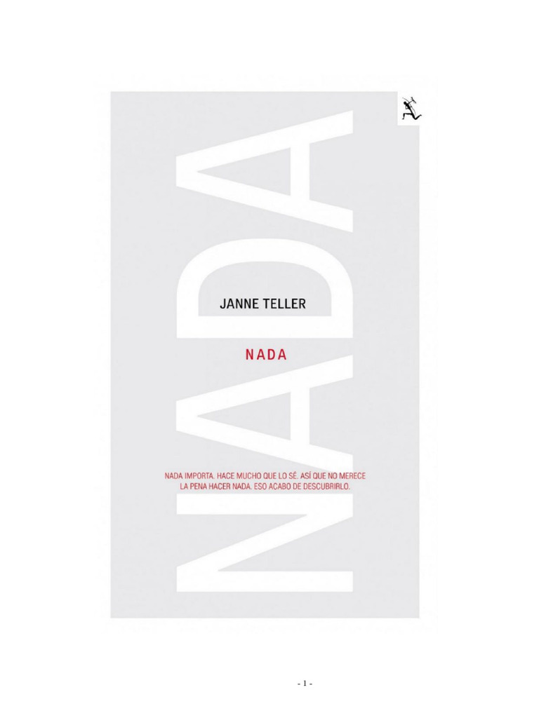 Teller, Janne. Nada | PDF