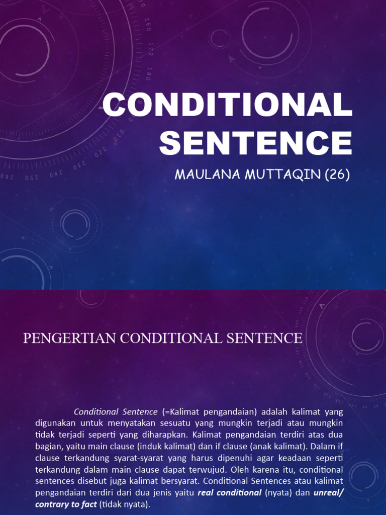 Conditional Sentence | PDF | Linguistic Morphology | Syntax