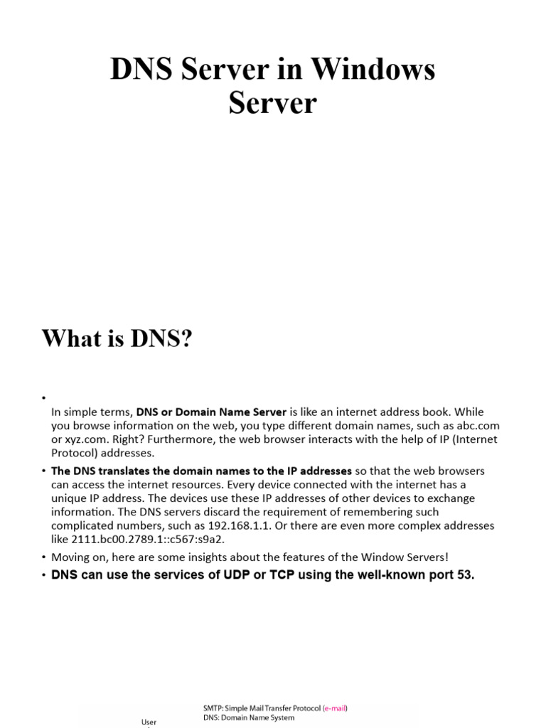 Lecture 12 DNS Server in Windows Server 2012, 2016, 2019 | Download Free PDF | Domain Name ...
