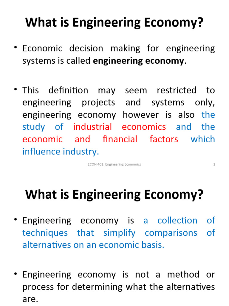 Understanding Engineering Economy Basics | PDF | Economics | Investing