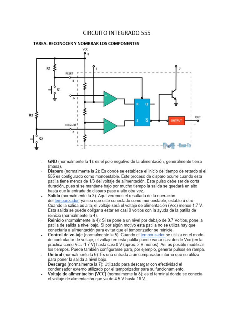 CIRCUITO INTEGRADO 555 | PDF