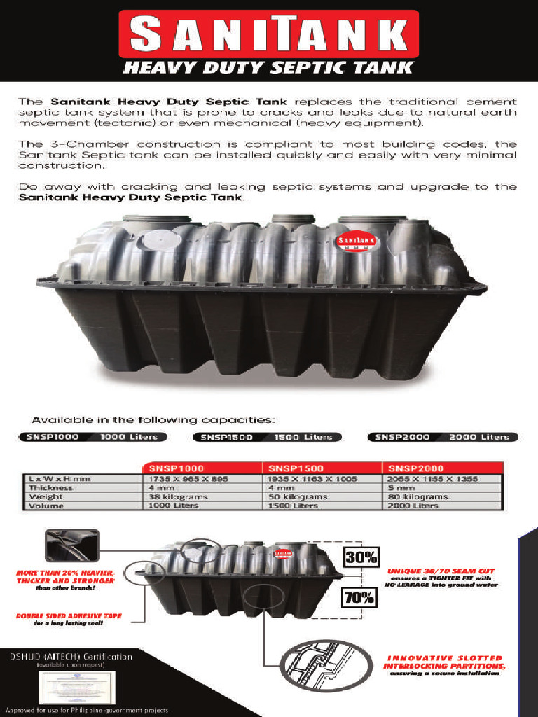 Sanitank Brochure | PDF