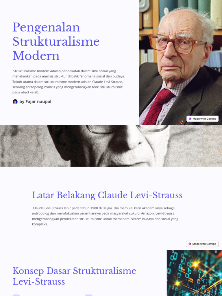 Strukturalisme Levi-Strauss dalam Ilmu Sosial | PDF