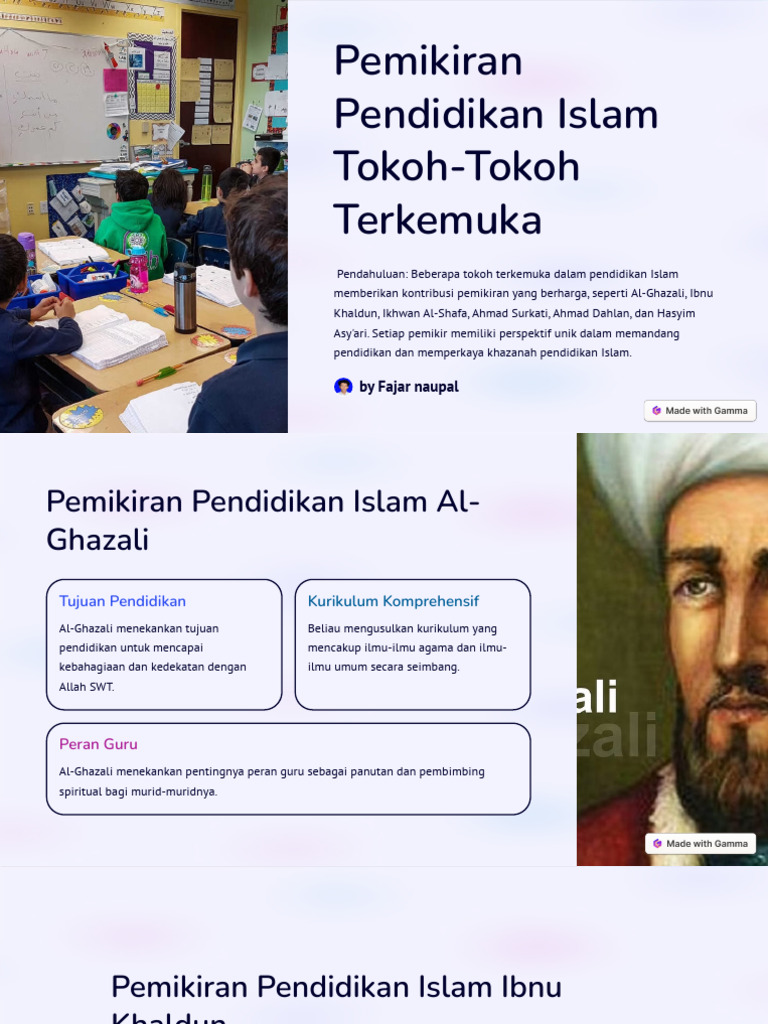 Pemikiran Tokoh Pendidikan Islam | PDF