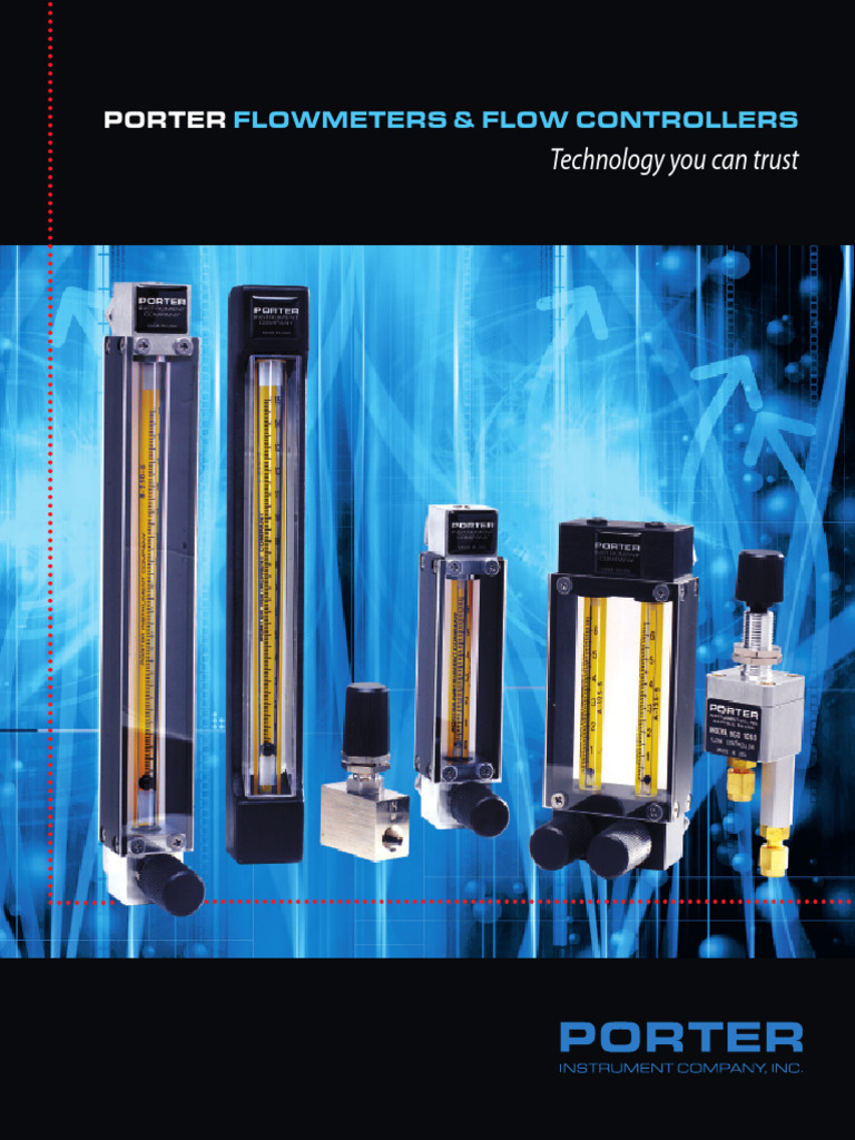 Lưu lượng kế Porter B-125-50 | PDF | Valve | Flow Measurement