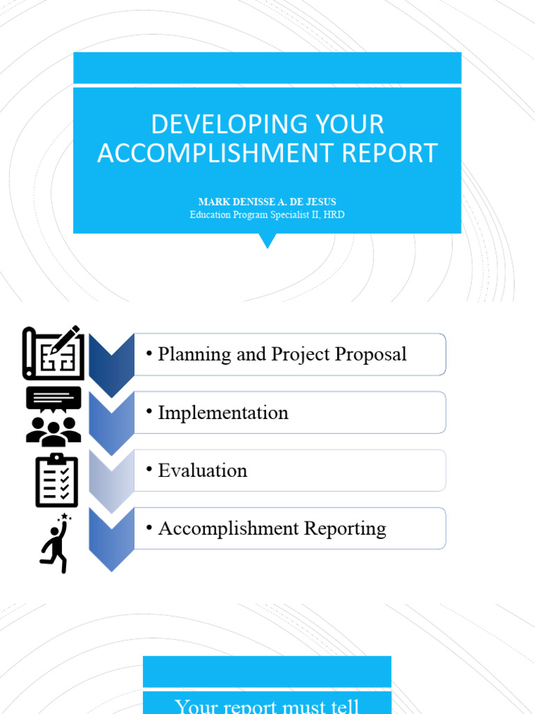 Accomplishment Report | PDF