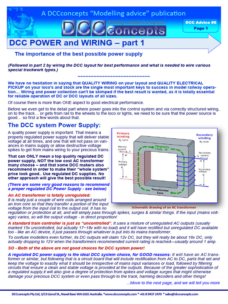 A DCC Advice 8 DCC Power and Layout Wiring 1 2014 | PDF | Rectifier ...
