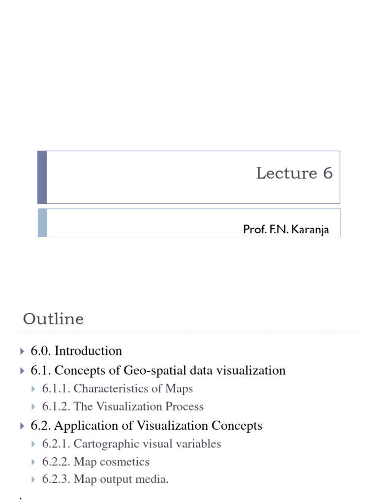 Lecture 6 | PDF | Geographic Information System | Cartography