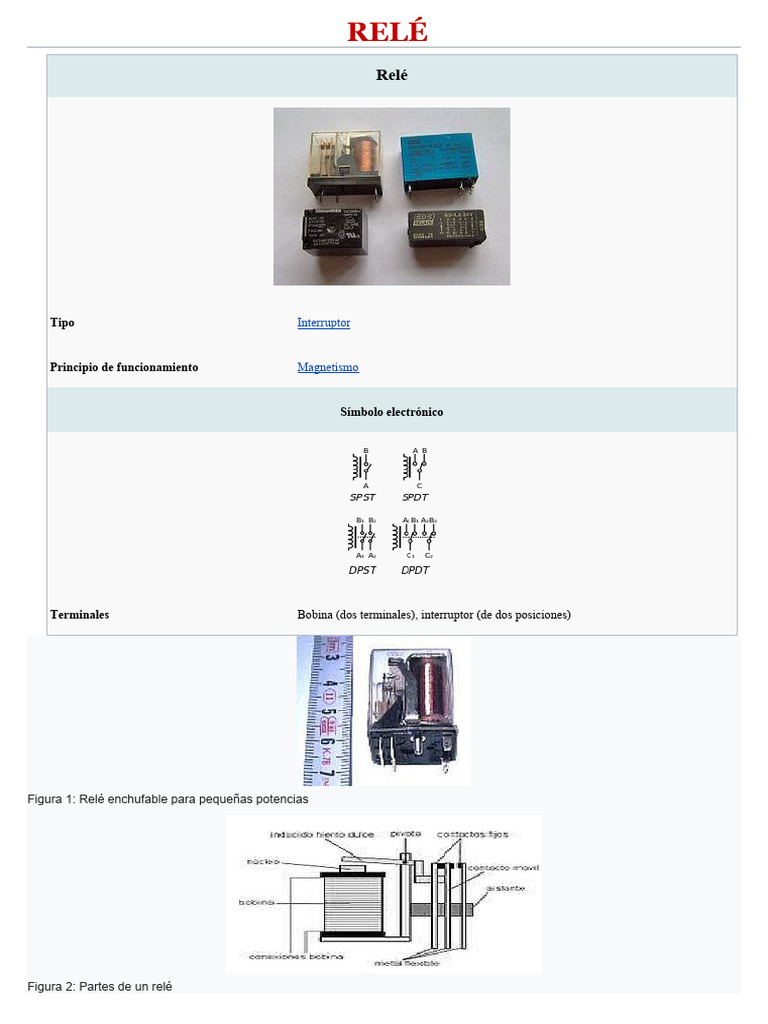 RELÉ Completo | PDF | Relé | Cambiar