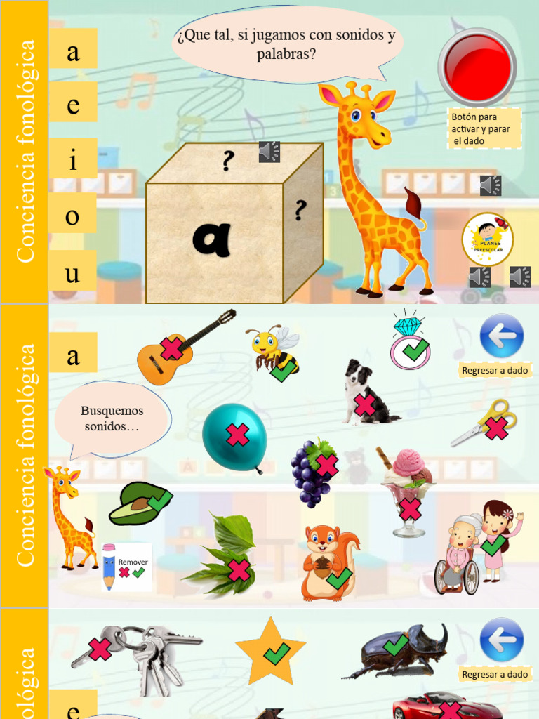 Conciencia Fonologica Fonemas y Vocales | PDF