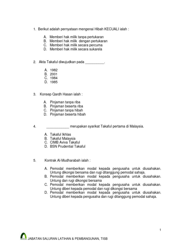 Tbe Soalan Panduan PDF | PDF