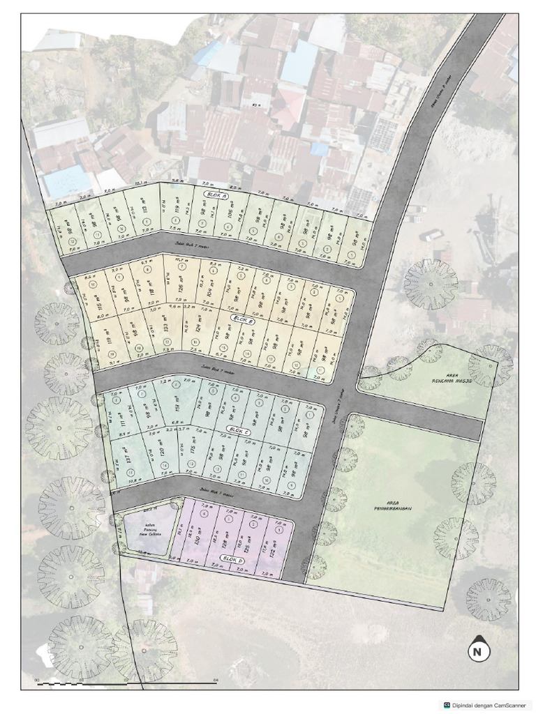 UKURAN SITEPLAN New Calista Rev 2 | PDF