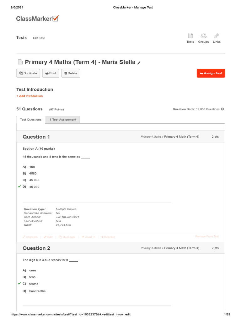 P4 Maths T4 - Maris Stella Answers - Compressed - 1628583854 | PDF ...