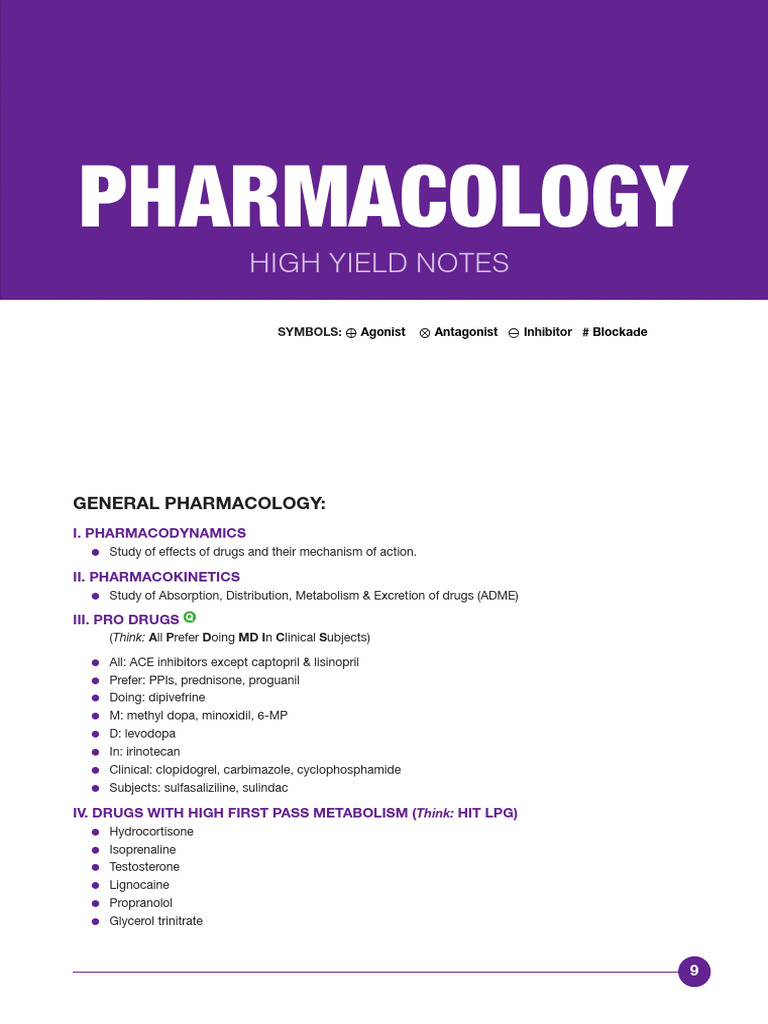 Pharmacology | PDF | Drug Metabolism | Bioavailability