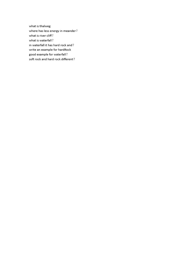 What Is Thalweg | PDF