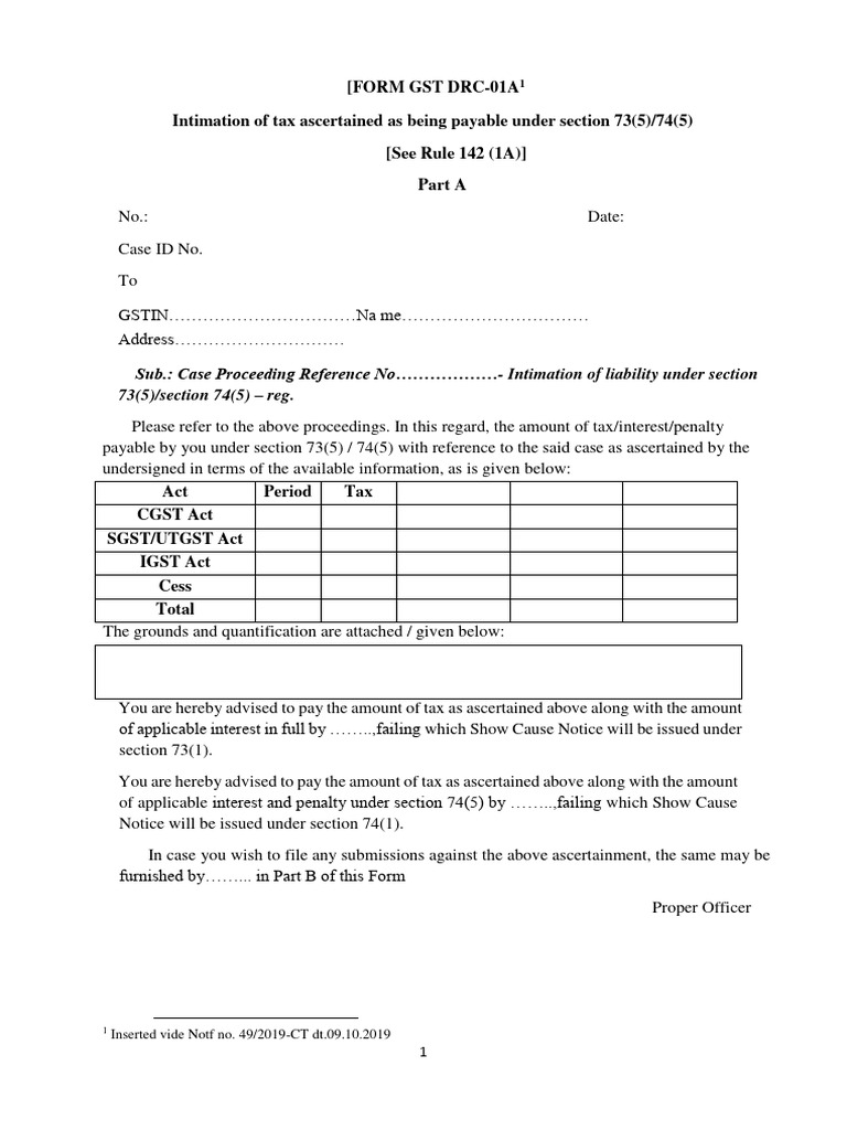 DRC 01A | PDF | Taxes | Government Finances