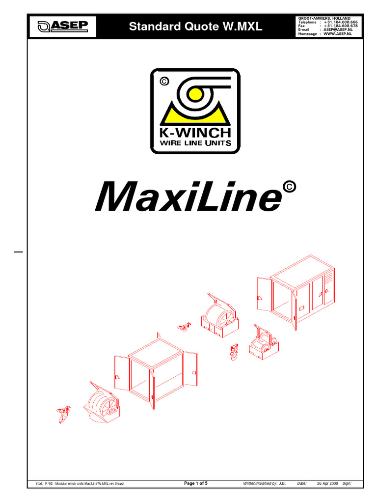 MaxiLine DataSheet | PDF | Pump | Machines