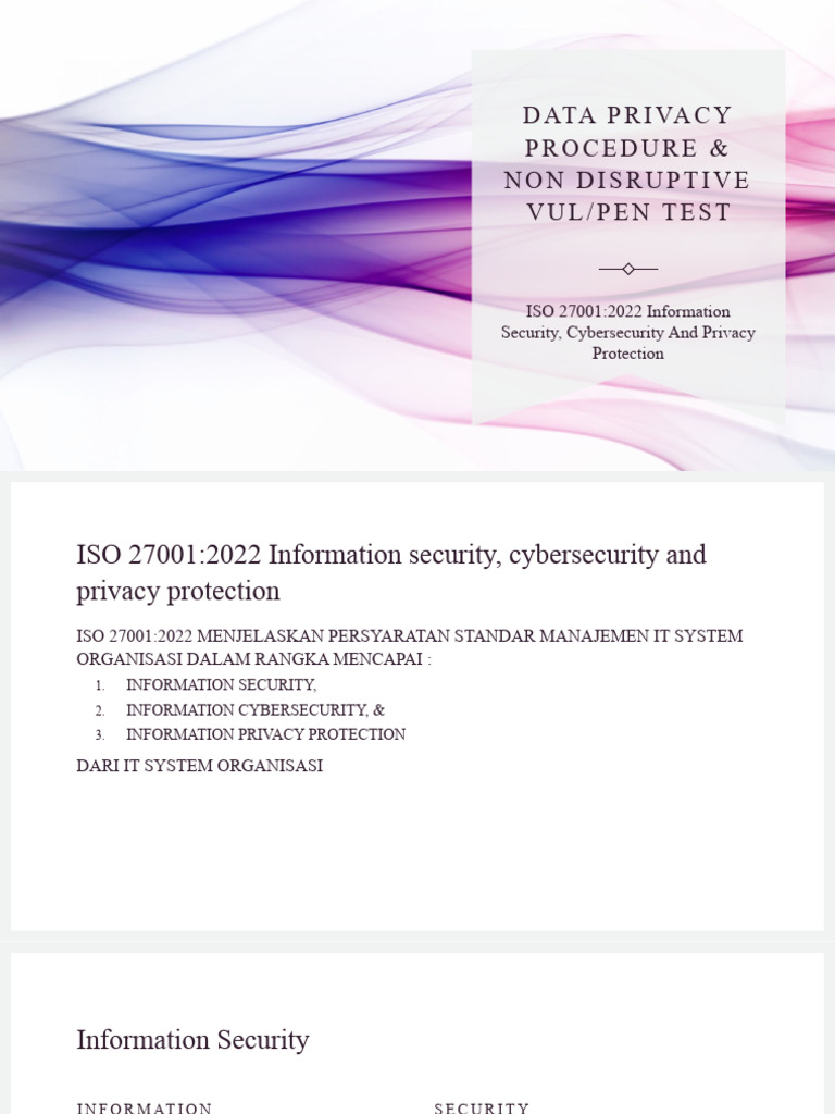Data Privacy & Non Disruptive Vulpen | PDF | Bisnis | Teknologi & Rekayasa