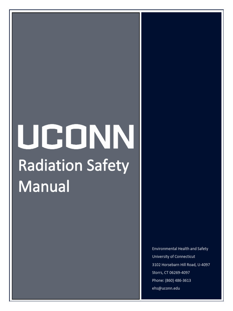 Radiation Safety Manual | PDF | Radioactive Contamination | Radiation ...