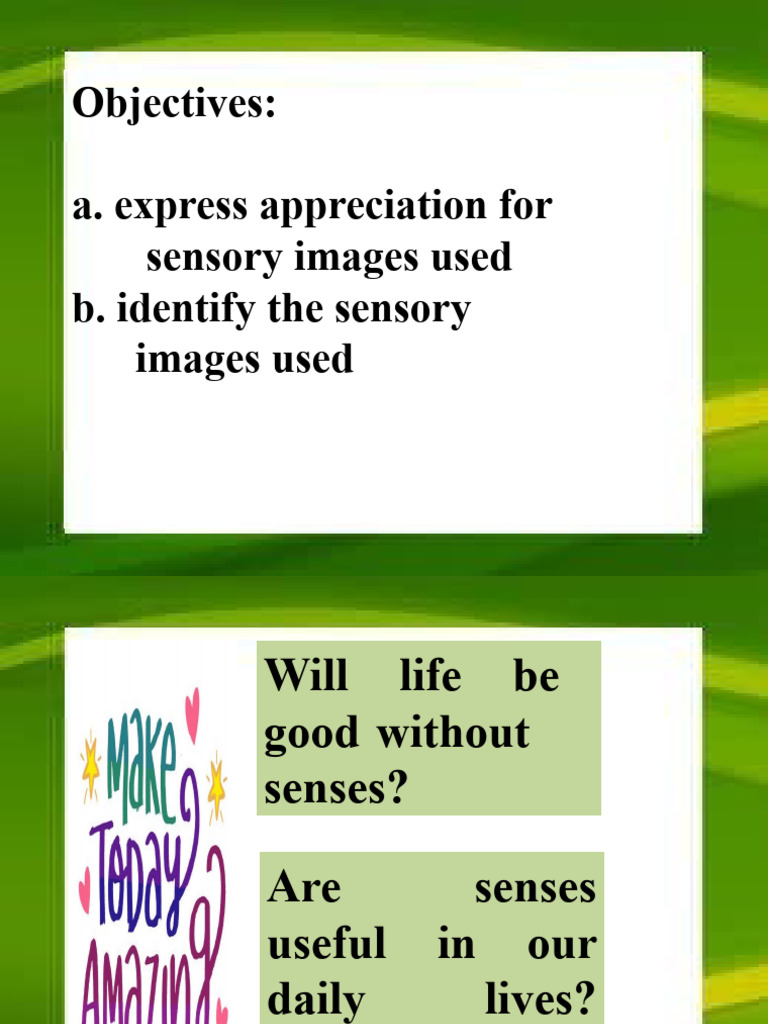 Cot 1 Powerpoint Pdf Taste Somatosensory System