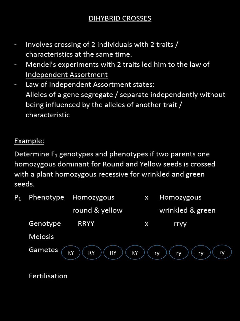 2 GENETICS AND INHERITANCE (Dihybrid) | PDF | Genotype | Dominance ...