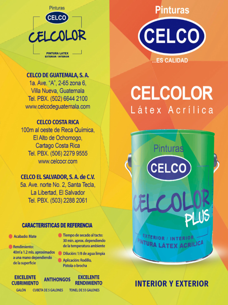 Cartilla de Colores Celcolor | PDF
