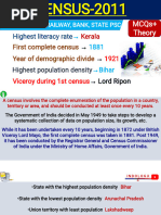 Census 2011 - Full Theory + All PYQ | PDF