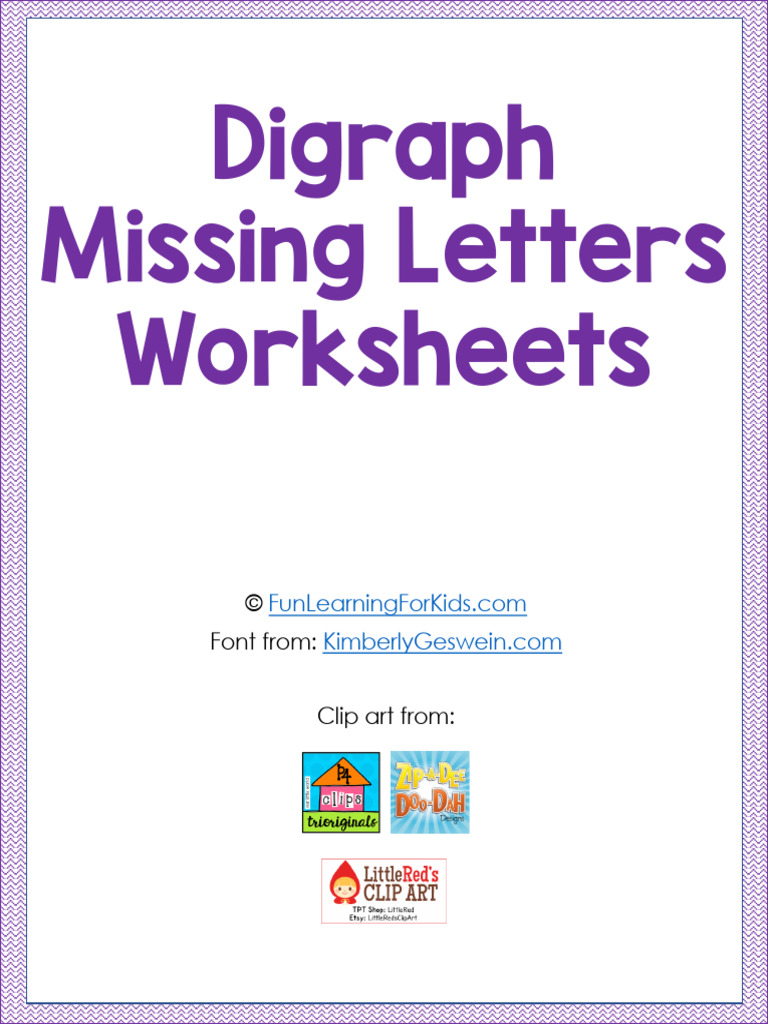 Digraph Missing Sound Worksheets | Download Free PDF | Multimedia ...