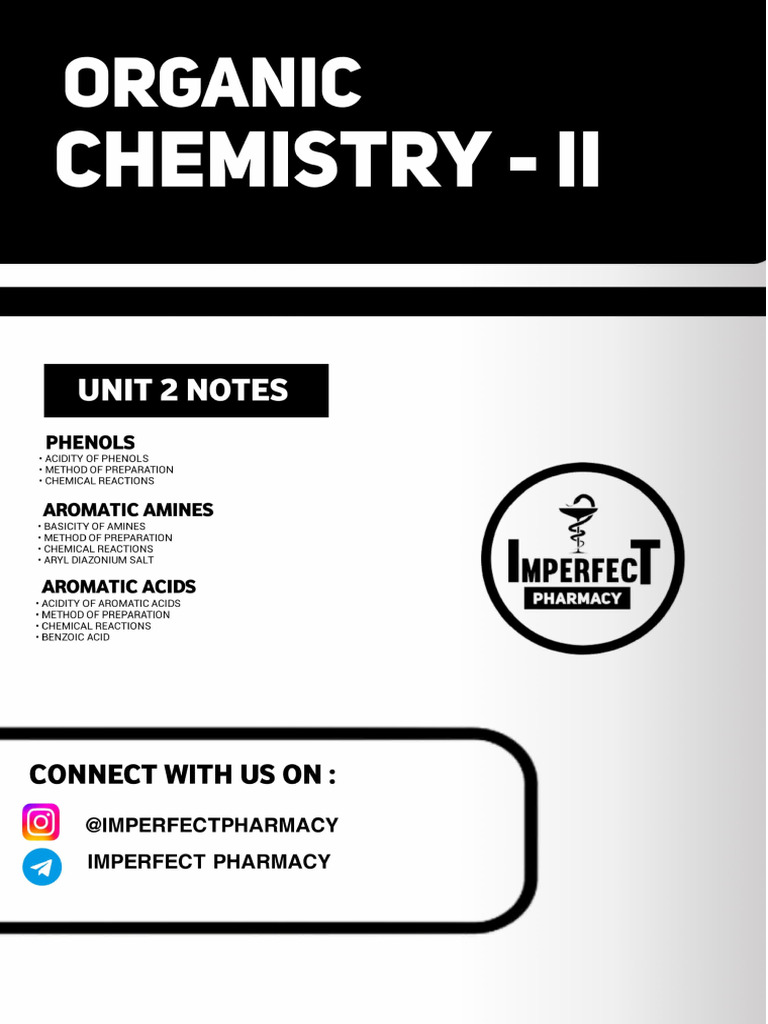 UNIT 2 Pharmaceutical Organic Chemistry II Imperfect Pharmacy | PDF UNIT 2 Pharmaceutical Organic Chemistry II Imperfect Pharmacy | PDF