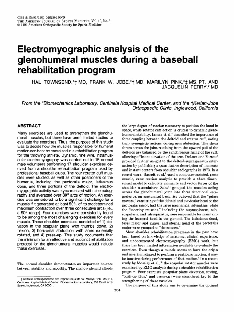 Townsend 1991 | PDF | Anatomical Terms Of Motion | Shoulder