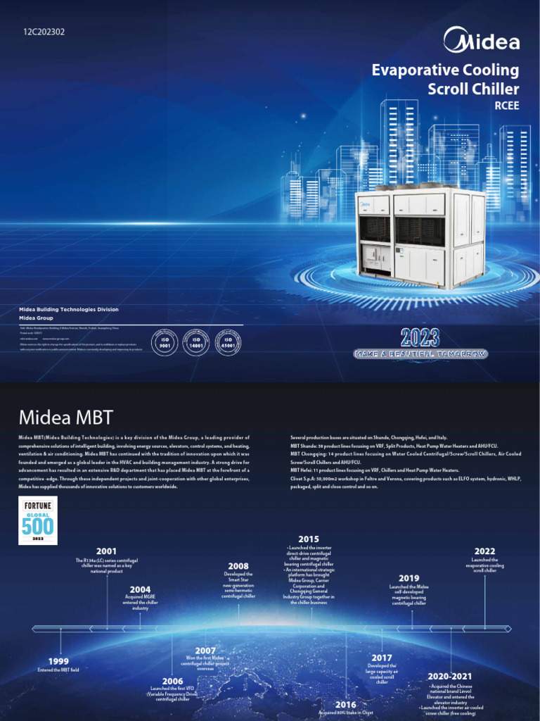 Midea Evaporative Cooling Chiller Overview | PDF | Heat Exchanger ...