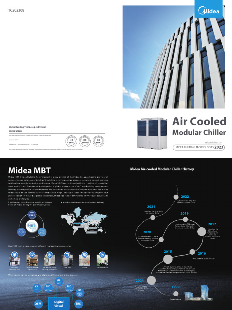 Midea Air-Cooled Modular Chiller Guide | PDF | Heat Exchanger ...